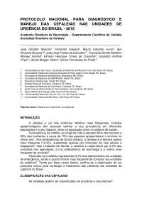 Protocolo de Cefaleia - Docsity