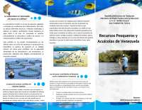 Triptico "Folleto" sobre Recursos pesqueros y acuicolas de Venezuela - Docsity