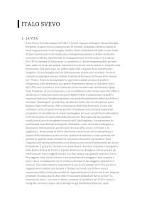 Italo Svevo, vita, cultura e opere - Docsity