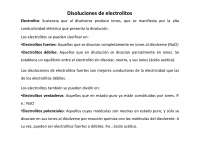 Disoluciones electrolitos - Docsity