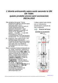 Dimensionamento di un idrante soprasuolo - Docsity