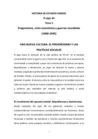 Era progresista EEUU - Docsity