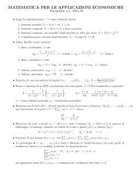 Formulario matematica finanziaria - Docsity