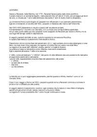 Leopardi vita e fasi di pessimismo - Docsity