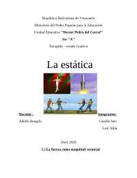 Estática en Física - Docsity