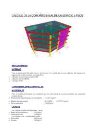Cortante Basal de edificio de 5 niveles | Ejercicios de Análisis Estructural | Docsity