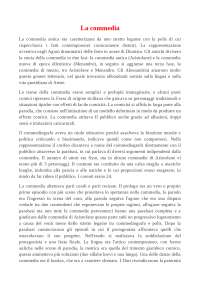 La commedia e Aristofane - Docsity