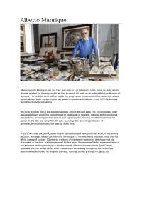 ALBERTO MANRIQUE BIOGRAFÍA - Docsity