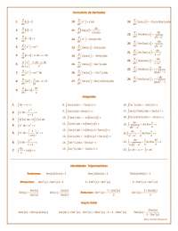Formulario para integrales - Docsity