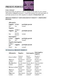 Spiegazione present perfect simple e continuous - Docsity