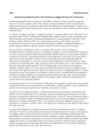 Analisi del Testo Piove e La Pioggia Nel Pineto - Docsity