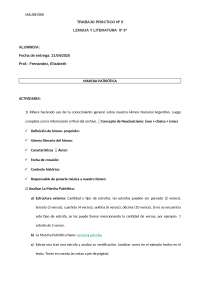 Lengua y literatura de 5to año 2020 - Docsity