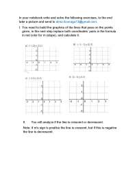 Funciones lineales ejercicios - Docsity