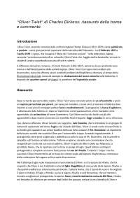 Riassunto Oliver Twist - Docsity