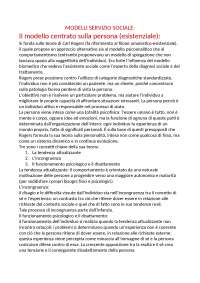 Modelli del servizio sociale - Docsity