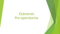 Examenes pre operatorios - Docsity