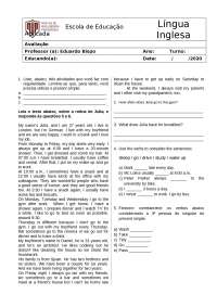 Present Simple resumo de fácil compreensão - Docsity