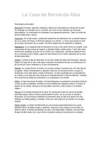 La casa de bernarda alba - Docsity