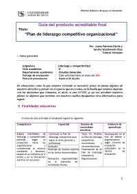 Liderazgo y competitividad - Docsity