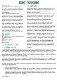 Schema Ugo Foscolo formato pdf - Docsity