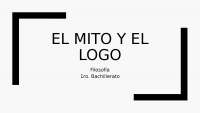 INTRODUCCION Y DIFERENCIA SOBRE EL MITO Y EL LOGO - Docsity