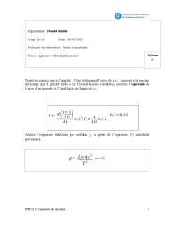 Pendulo simple fisica 1 - Docsity