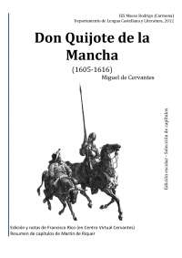 Don quijote de la mancha - Docsity