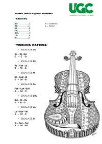 TRIADAS MUSICALES (MAYORES Y MENORES) | Apuntes de Música | Docsity