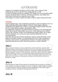 La tragedia Antigone di Alfieri - Docsity
