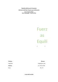 Fuerza equilibrada y desequilibradas - Docsity