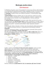 Biologia molecolare appunti - Docsity