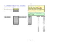 Aleatorización de una muestra - Docsity