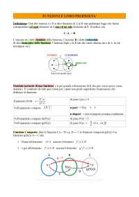 Schema funzioni e proprietà | Appunti di Analisi Matematica I | Docsity