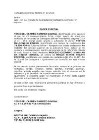 MODELO PODER ESPECIAL. - Docsity