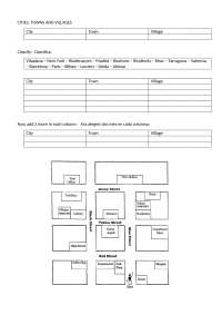 Giving directions para practicar las direcciones en una ciudad - Docsity