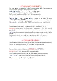 Le subordinate comparative e avversative - Docsity