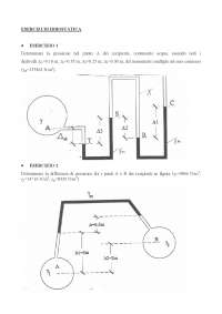 Esercizi idrostatica - Docsity