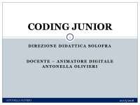 Coding e pensiero computazionale - Docsity