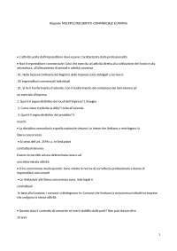 RISPOSTE MULTIPLE DIRITTO COMMERCIALE ECAMPUS - Docsity