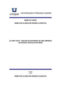 Portfólio Le Chef Gatô - Docsity
