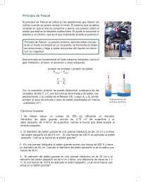 Principio de Pascal Fisica - Docsity
