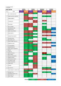 Matrix Internal Audit - Docsity