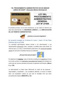 PRINCIPIO DE PREDICTIBILIDAD SEGÚN LA LEY 27444 - Docsity