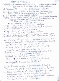 Base y dimension - algebra lineal - Docsity