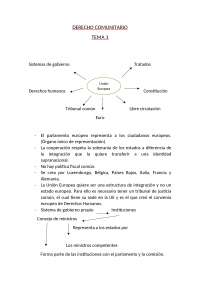 Derecho comunitario - Docsity