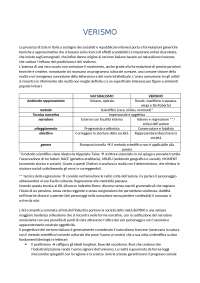 Verismo-Letteratura italiana - Docsity