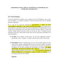 LA ENTREVISTA INFORMATIVA O TAMBIÉN CONOCIDA COMO ENTREVISTA ...