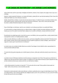 La casa de Asterión Jorge Luis Borges - Docsity
