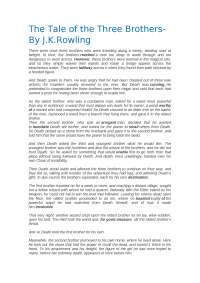 The tale of the 3 brothers | Ejercicios de Inglés | Docsity