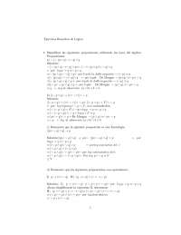 Ejercicios de logica | Ejercicios de Estructuras Discretas y Teoría de Gráficos | Docsity